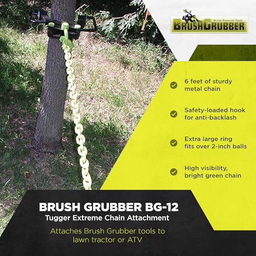 Brush Grubber BG-12 Tugger 6 Foot Steel Link Extreme Chain with Anti ...