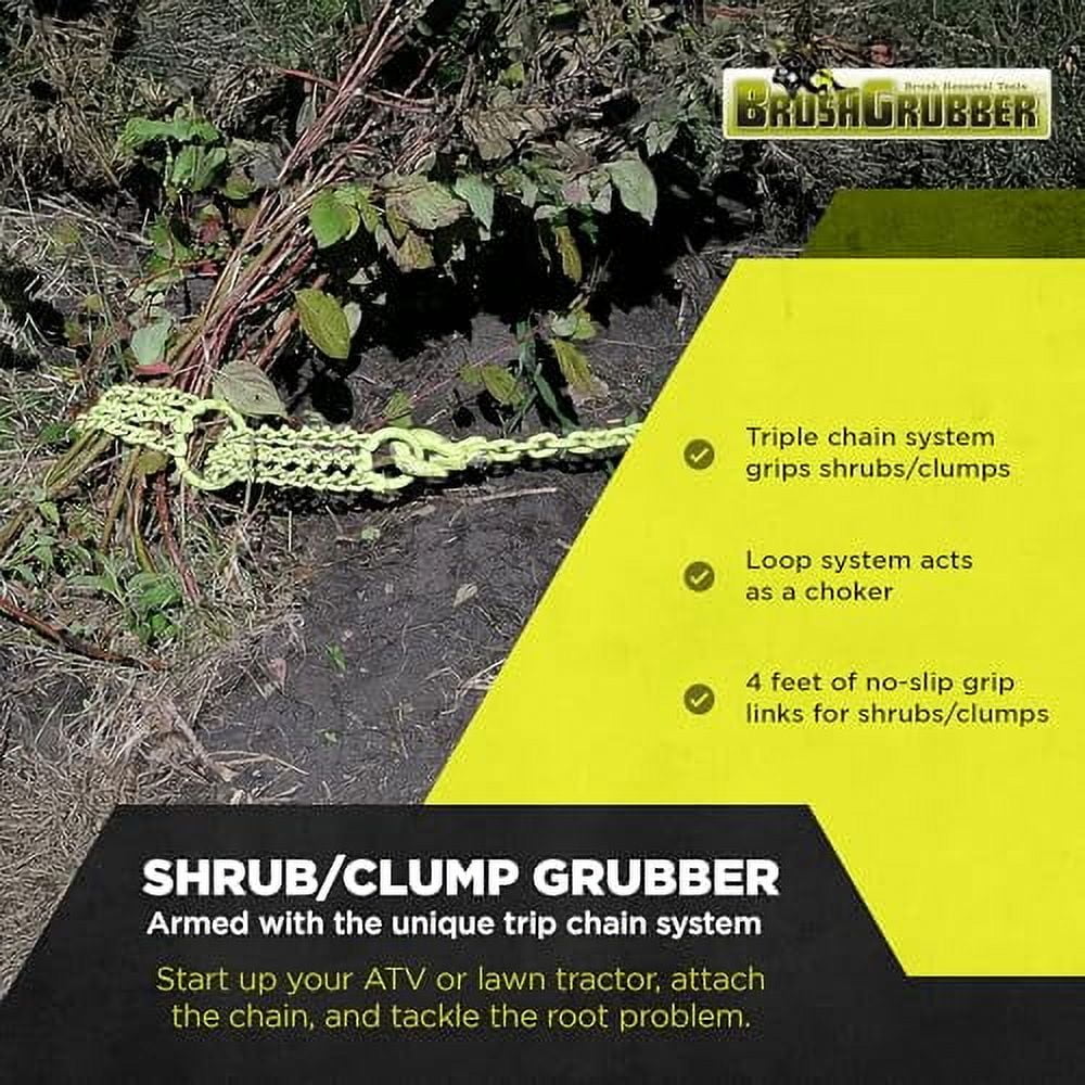 Brush Grubber Heavy Duty Shrub Clump Tree Log Metal Chain Grubber Tool ...