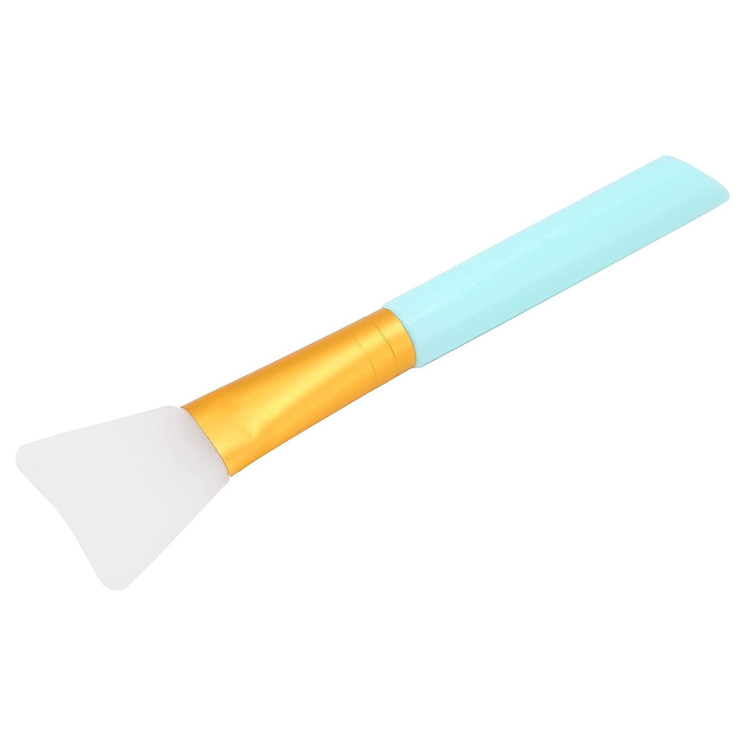 Brush, Handle Metal Casing Face Applicator Tools Soft Silicone Brush ...