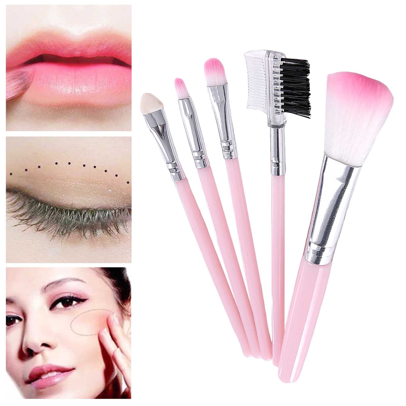 Brush Makeup Brushes Eye Shadow Eyebrow Foundation Set 5 Pcs Kit for ...