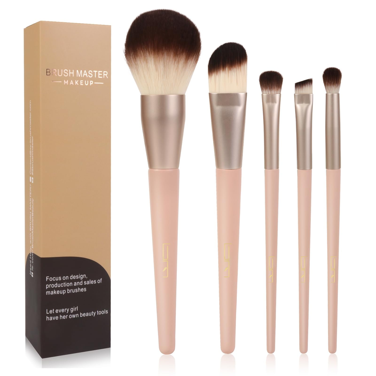 Brush Master Professional Face MSF2 Makeup & Foundation Brush Set 5Pcs ...