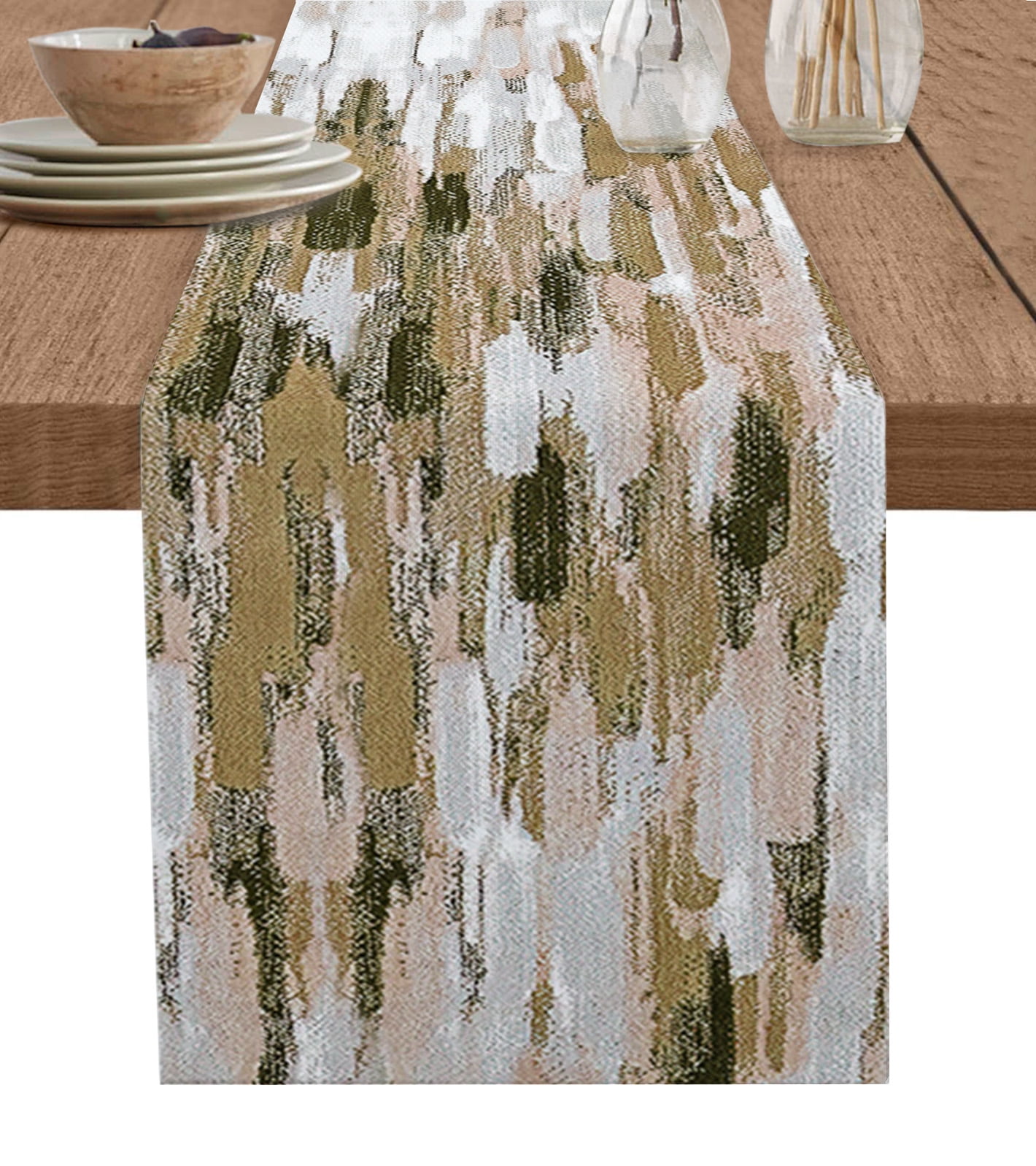 Brush Nostalgic Line Overlay Table Runner ration Home r Dinner Table ...