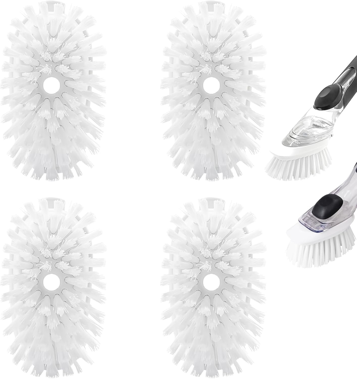 Brush Refills for OXO Dish Brush - 4 Pack Dish Brush Cleaning Soap ...