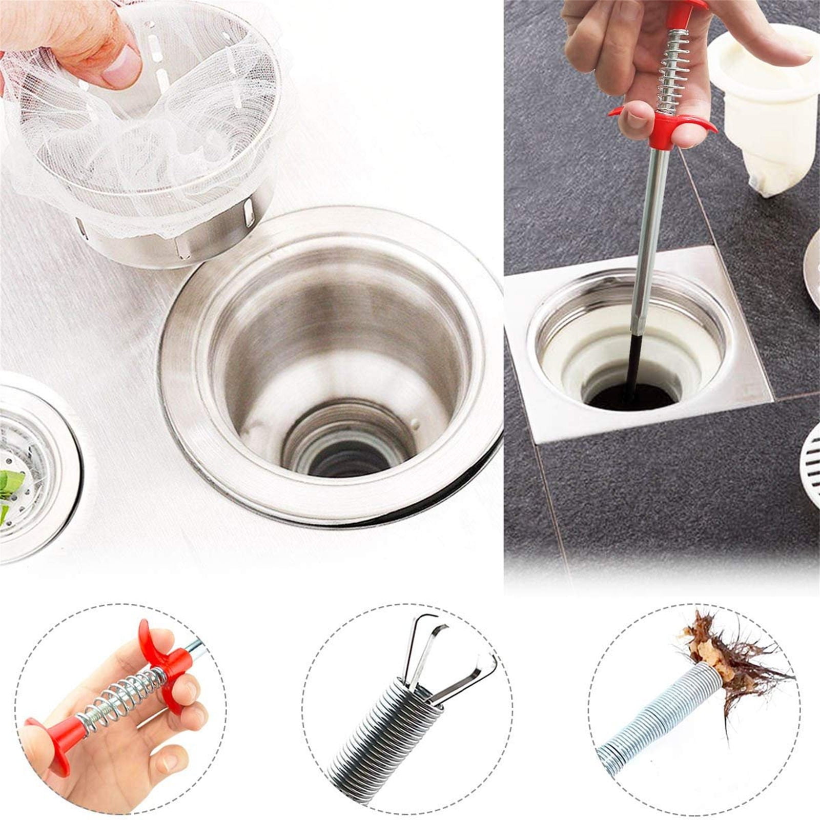 Dredge,Sewer Unclogger Tool Four Claw Grabber Drain Cleaning Tool ...