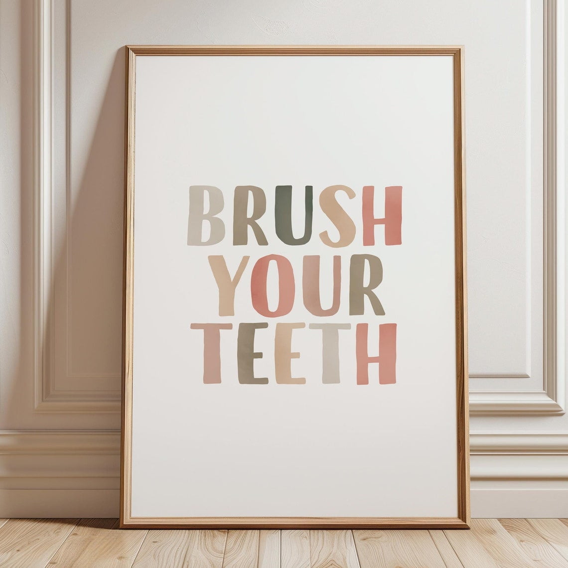 Brush Your Teeth, Nursery Wall Art, Bathroom Rules, Homeschool Decor ...