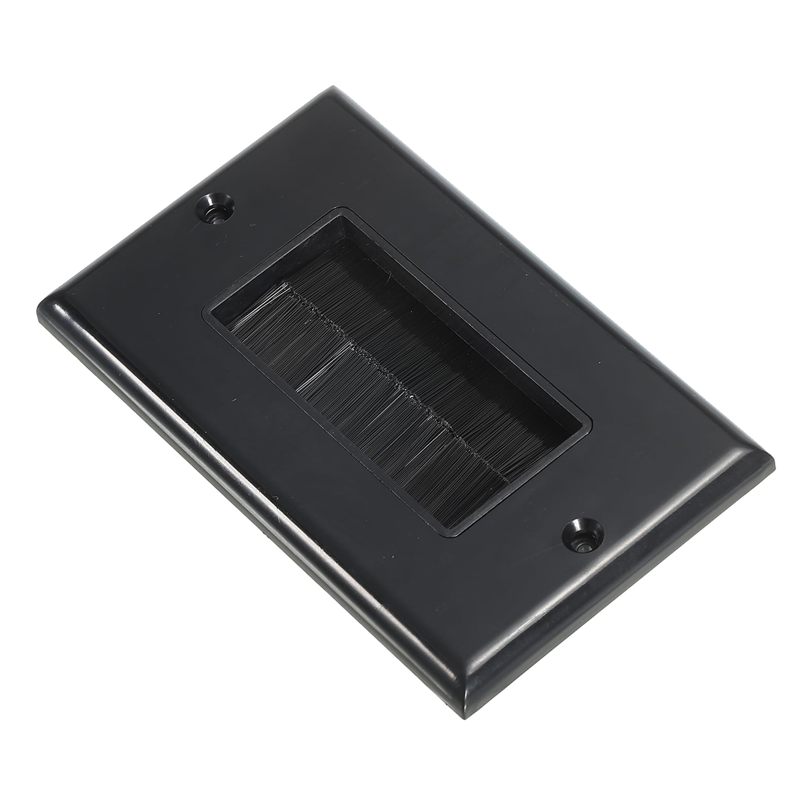 Brush Wall Plate Decoration Wall Panel Single Gang 114mmx70mm Black ...