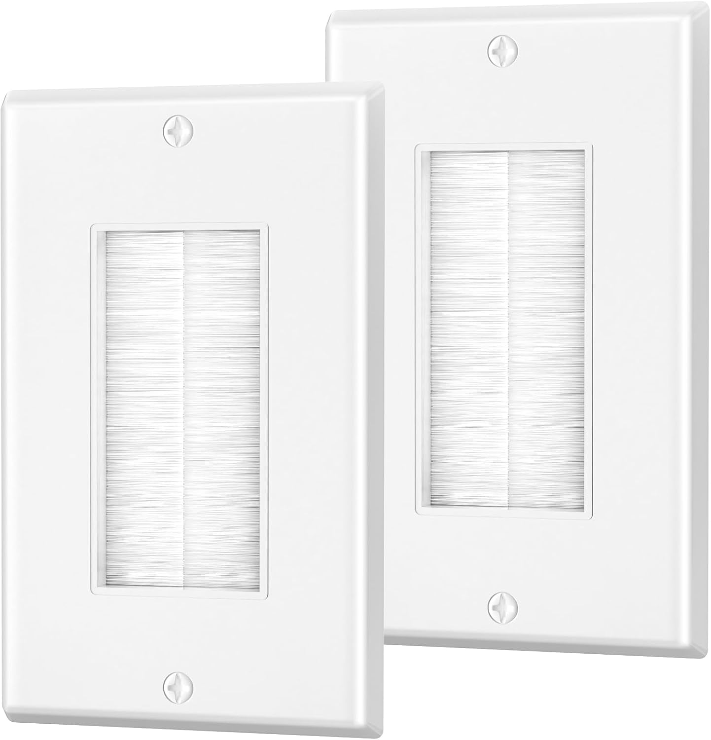Brush Wall Plate, Single Gang Wall Plate Cable Pass Through for Low ...