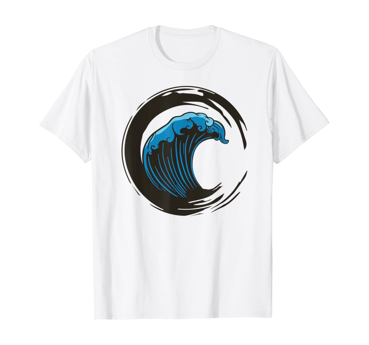 Brush Wave Ocean Water T-Shirt - Walmart.com
