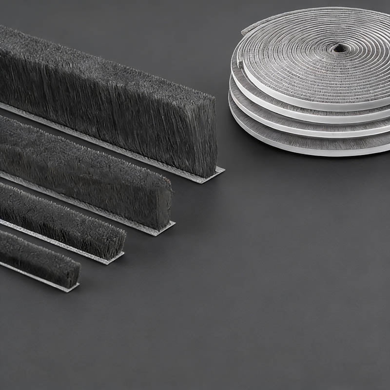 Brush Weather Stripping, Grey, Insulation, Sliding Seal Strip, Glass ...