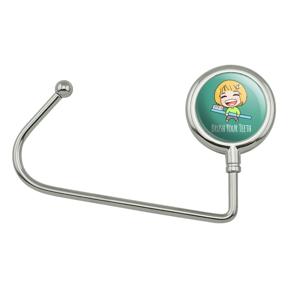 Brush Your Teeth Toothbrush Kawaii Chibi Purse Bag Hanger Holder Hook ...
