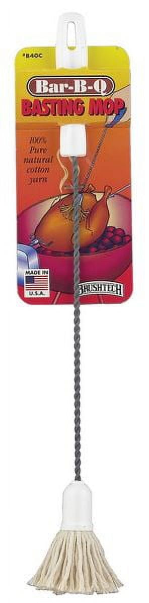BrushTech BBQ Basting Mop Long Handle Pure Natural Cotton Yarn ...