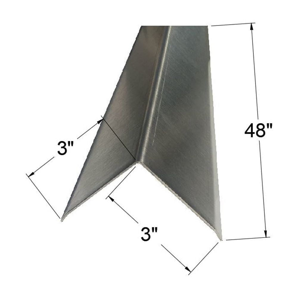 Brushed 304 Stainless Steel Corner Guards, 16ga, 48in Long - Walmart.com