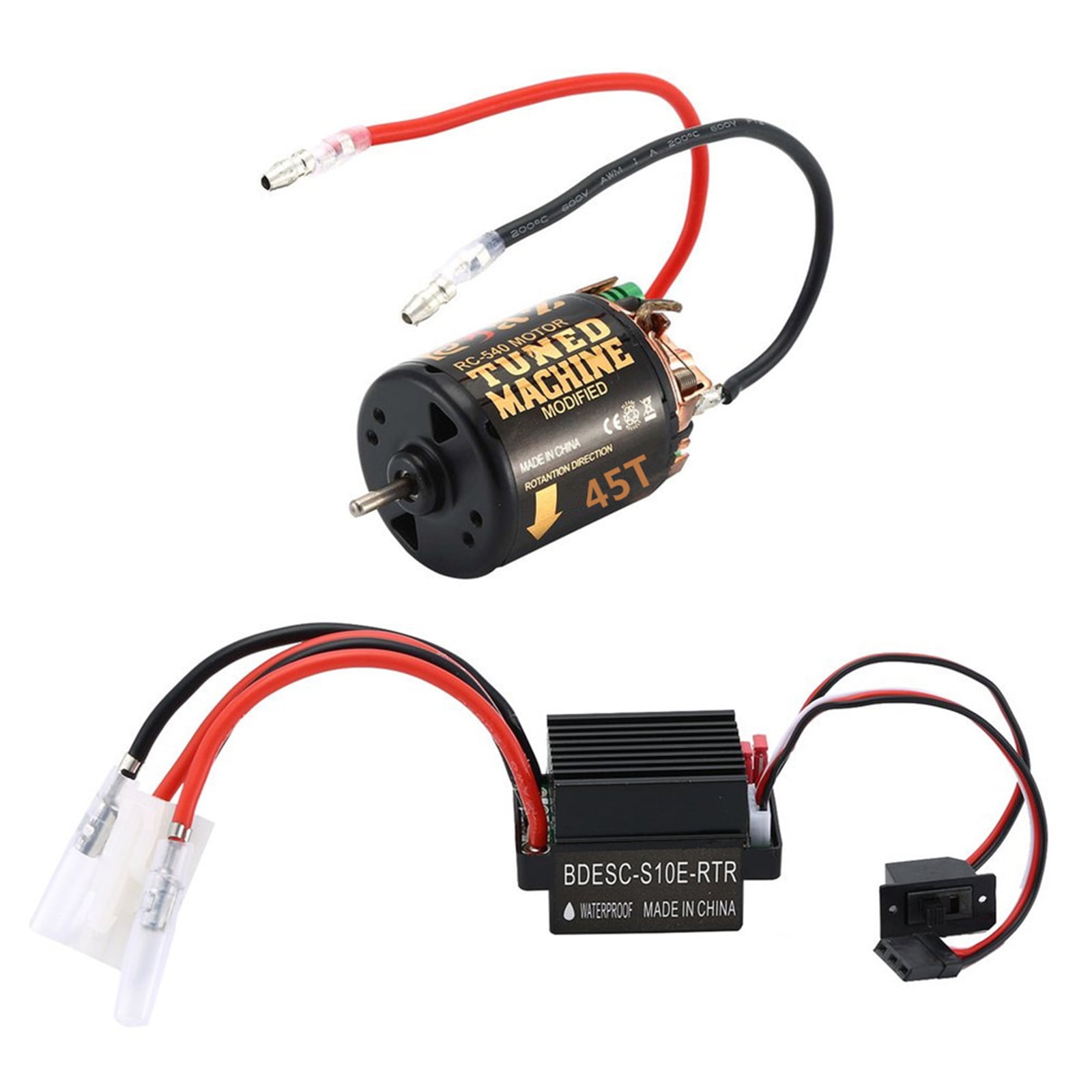 Brushed 540 Motor 45T 320 ESC Creative Design Motor ESC Combo RC Car ...