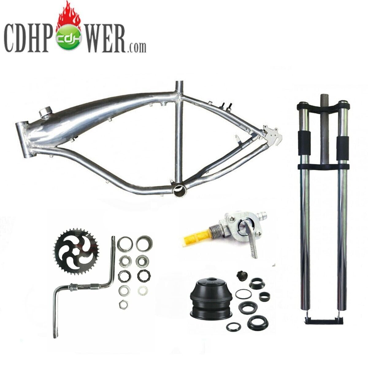 Brushed Alum Gas Tank Frame 2.4L &Crank &Fork for 2 Stroke Gas ...