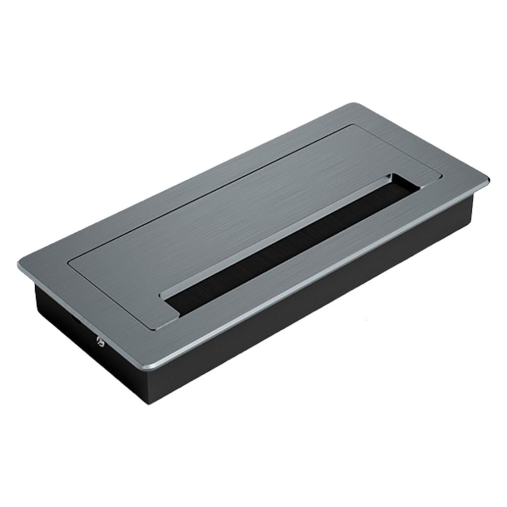 Brushed Aluminum Cable Management Grommets easy installs Cord Organizes ...