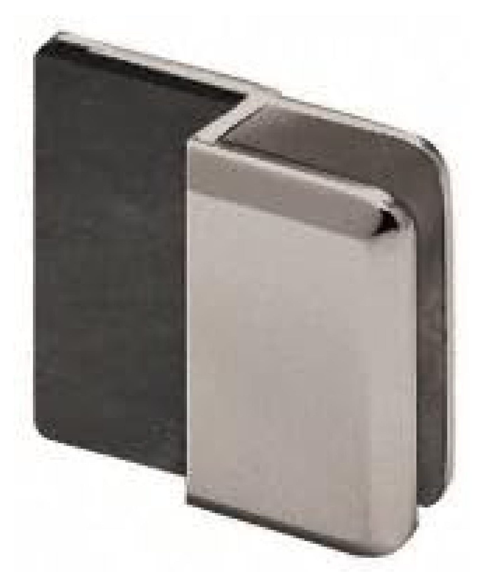 Brushed Beveled Style Frameless Shower Door Stop Brushed Nickel ...