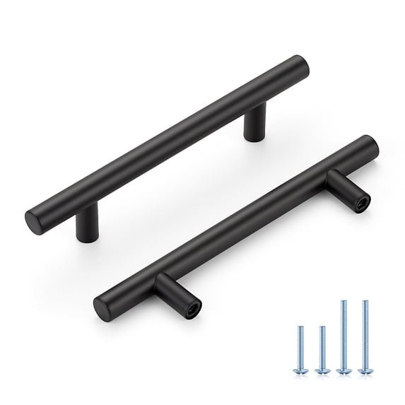 Brushed Brass Cabinet Handles 3 Inch Hole Spacing, Stainless Steel ...