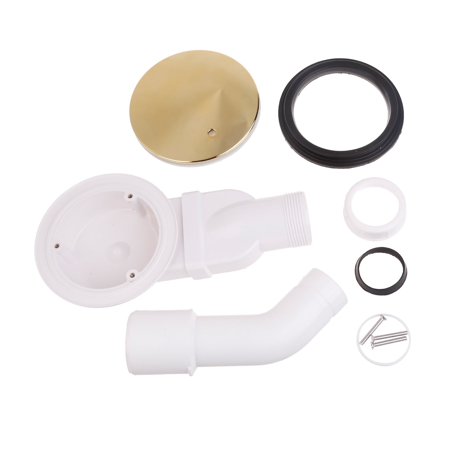 Brushed Brass Shower Tray Waste High Capacity Drain Elegant Brass ...