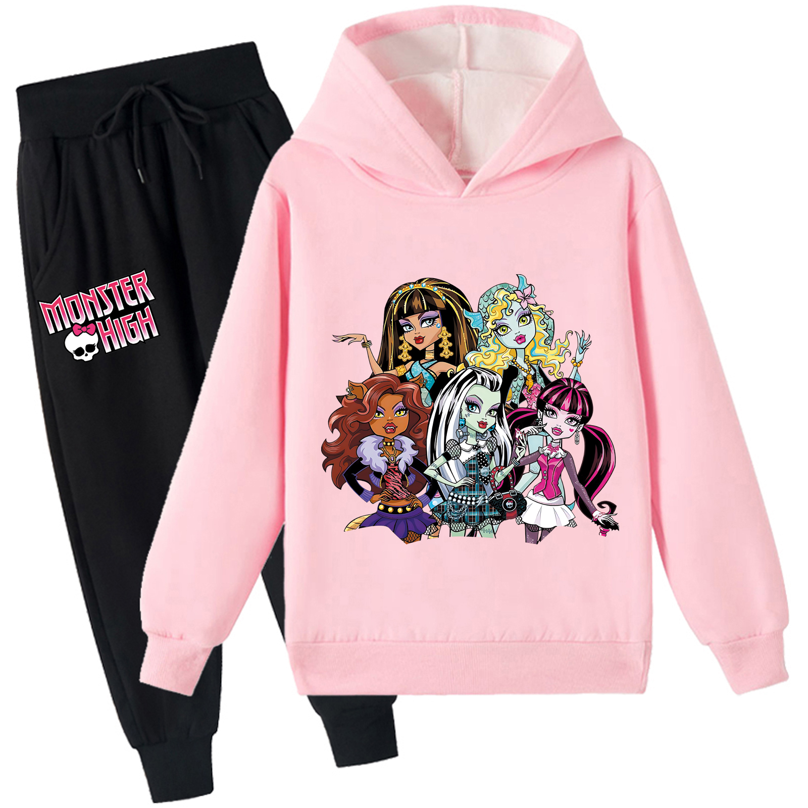 Brushed Cotton Set Monster High Loose Fit Hoodie & Pants works for ...