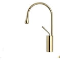 Brushed Gold Bathroom Faucet Hot and Cold Basin Faucet Mixer Tap ...