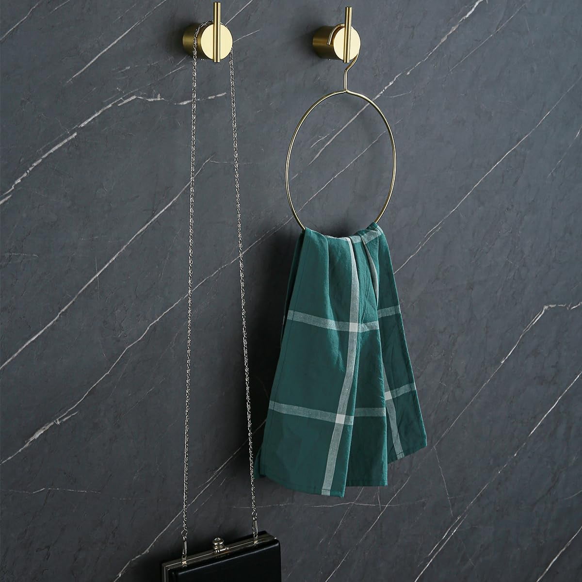 Brushed Gold Bathroom Hardware Set SUS304 Stainless Steel Brushed Gold ...