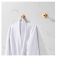 Brushed Gold Coat Hooks, 4 Pack - Wall Mounted Round Hooks for Robes ...