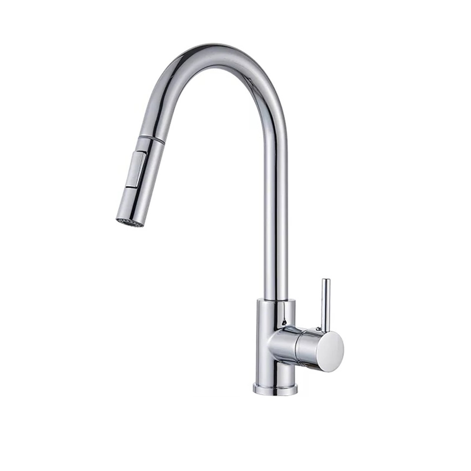 Brushed Gold Pull Out Touch Sensor Kitchen Faucet 360 Rotation Smart ...
