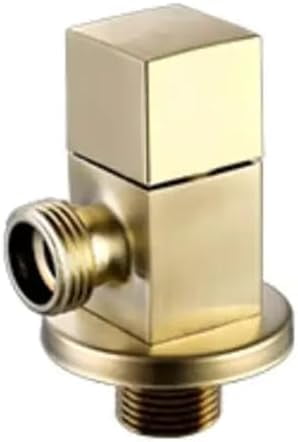 Brushed Gold Square Angle Valve Shut Off Water Stop Valve For Faucet ...