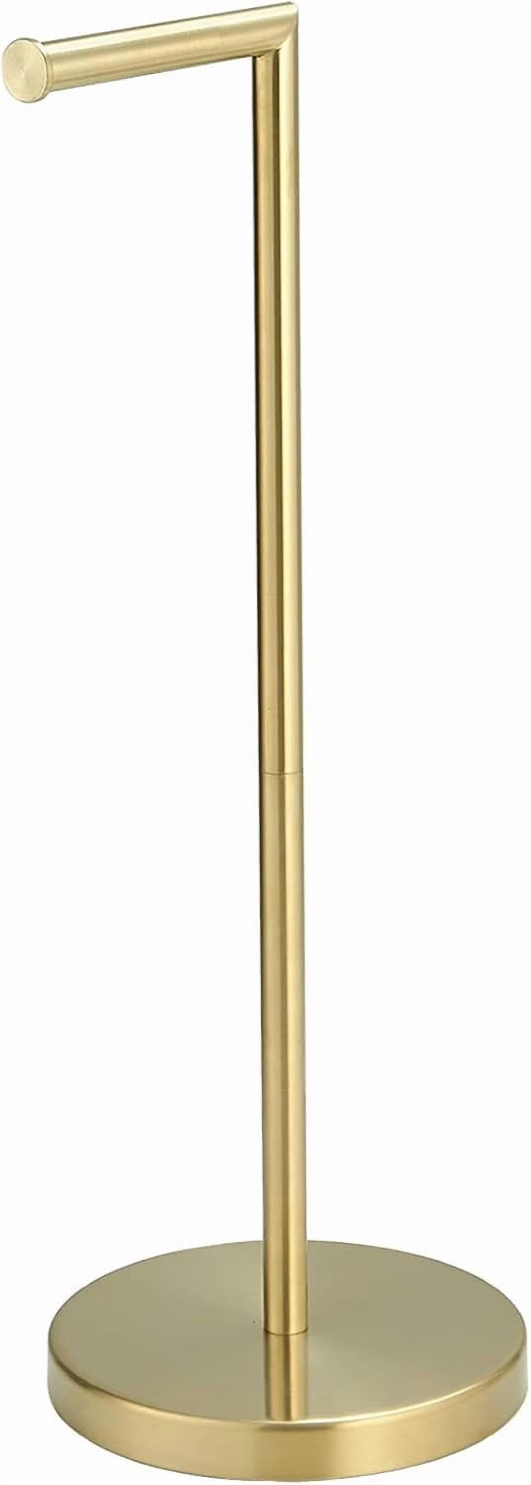 Brushed Gold Toilet Paper Holder Stand, SUS304 Stainless Steel Modern ...