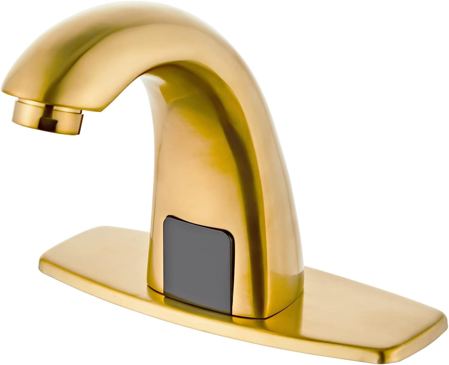 Brushed Gold Touchless Bathroom Sink Faucet - Automatic Motion Sensor ...