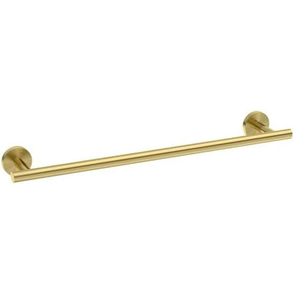 Brushed Gold Towel Bar, 24-Inch Towel Racks for Bathroom Wall-Mounted ...