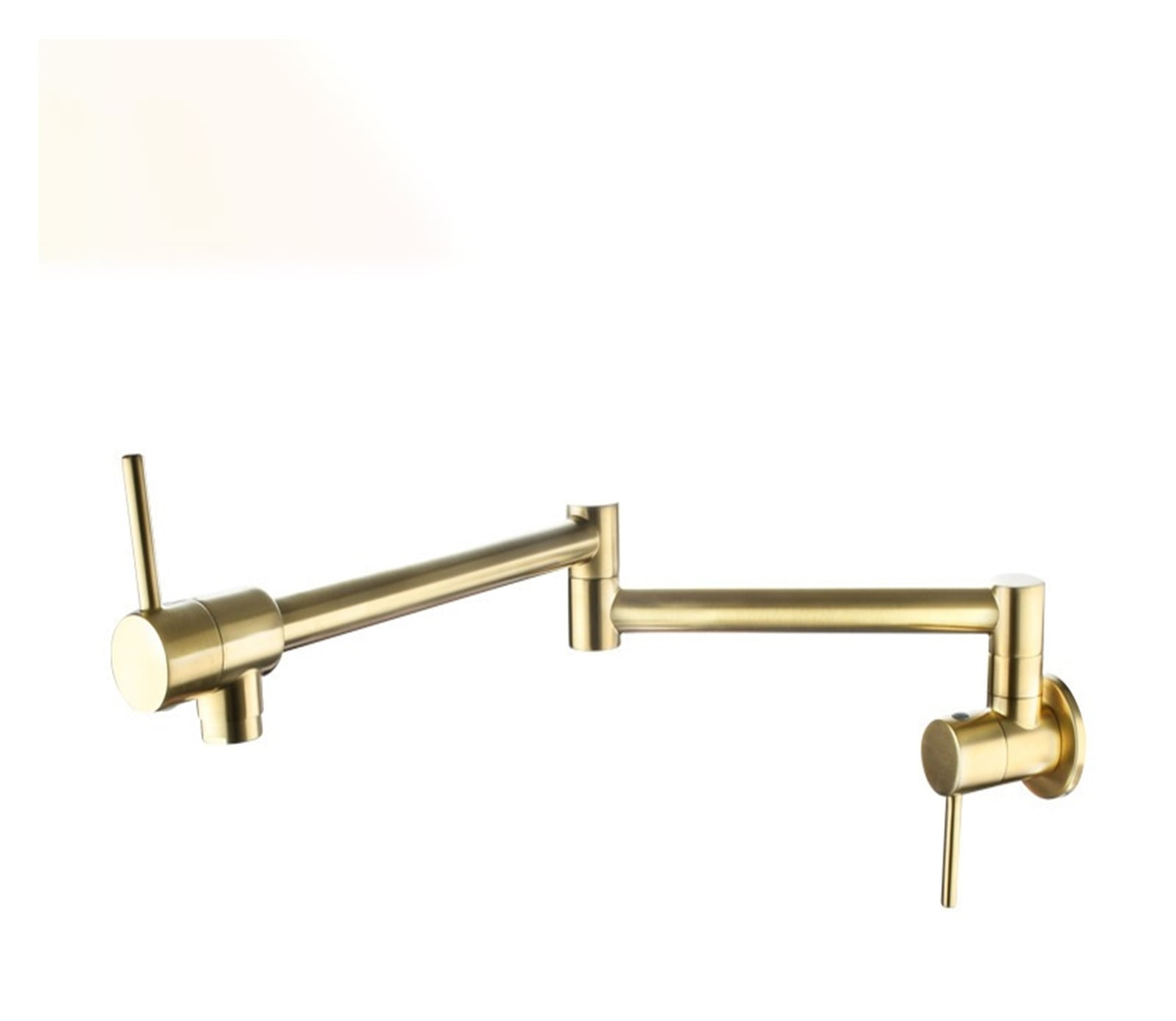 Brushed Golden Kitchen Faucet Single Cold Water Single Lever Foldable ...