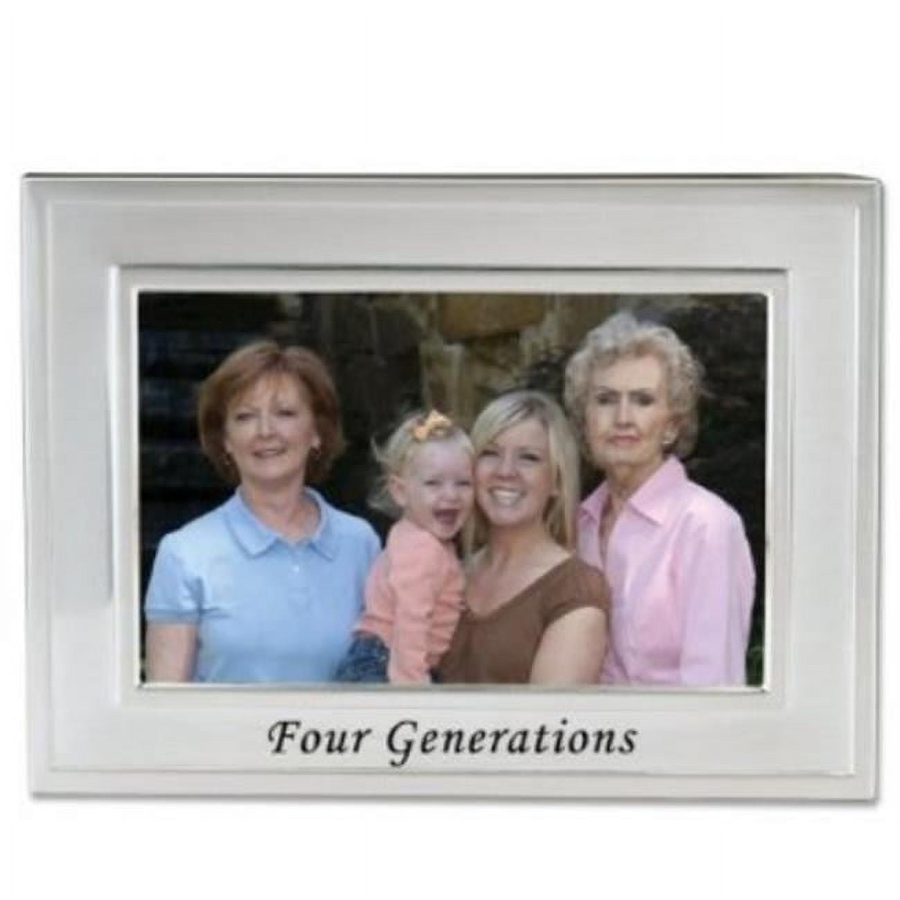 Brushed Metal 4x6 Four Generations Picture Frame - Sentiments ...