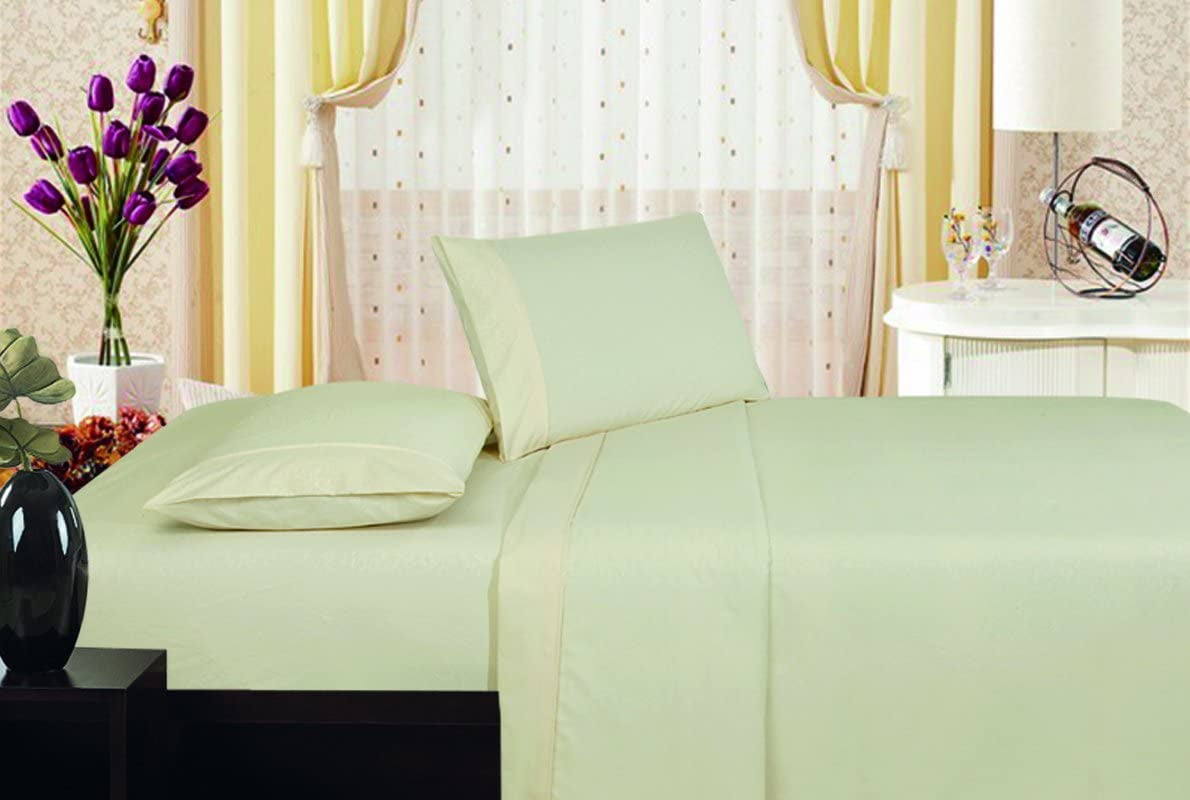 Brushed Microfiber 1800 Series Embroidery Vine Sheet Set, Fitted Sheet ...