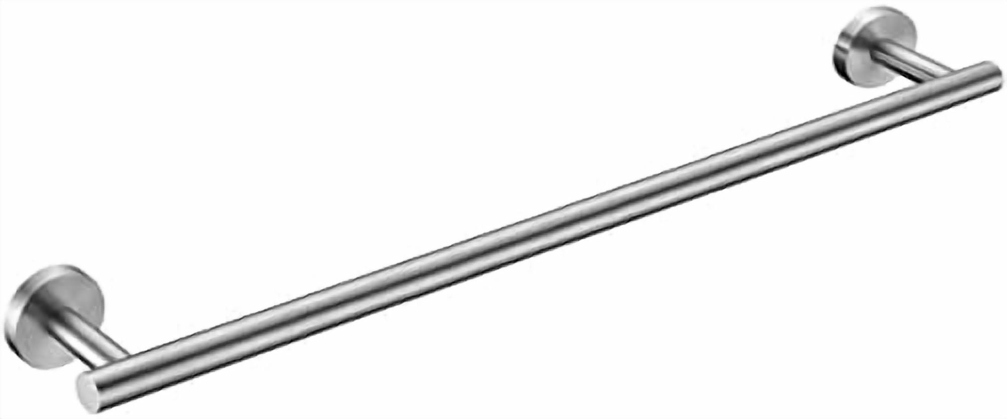 Brushed Nickel Bath Towel Bar Single Bars Towel Rack Rod Classic Wall ...
