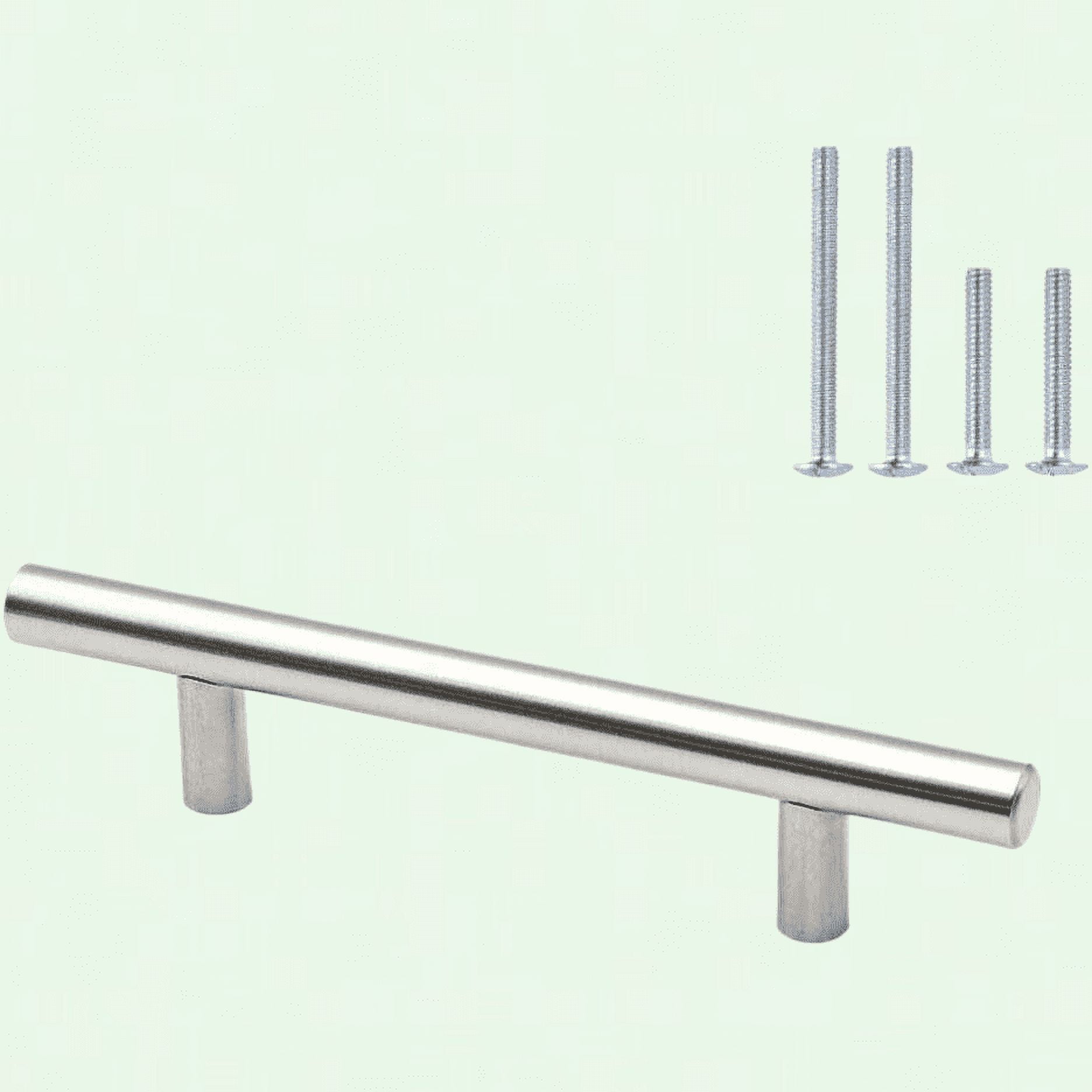 Brushed Nickel Cabinet Handles, 25 Pack | 2-1/2in Hole Centers Drawer ...