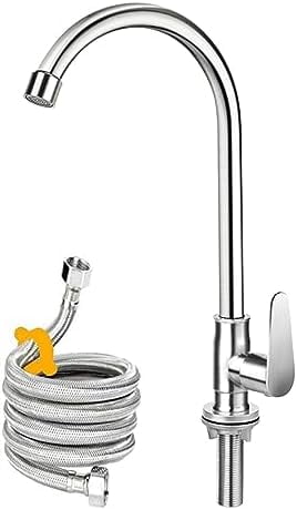 Brushed Nickel Cold Water Faucet Only,SUS304 Stainless Steel Cold Water ...