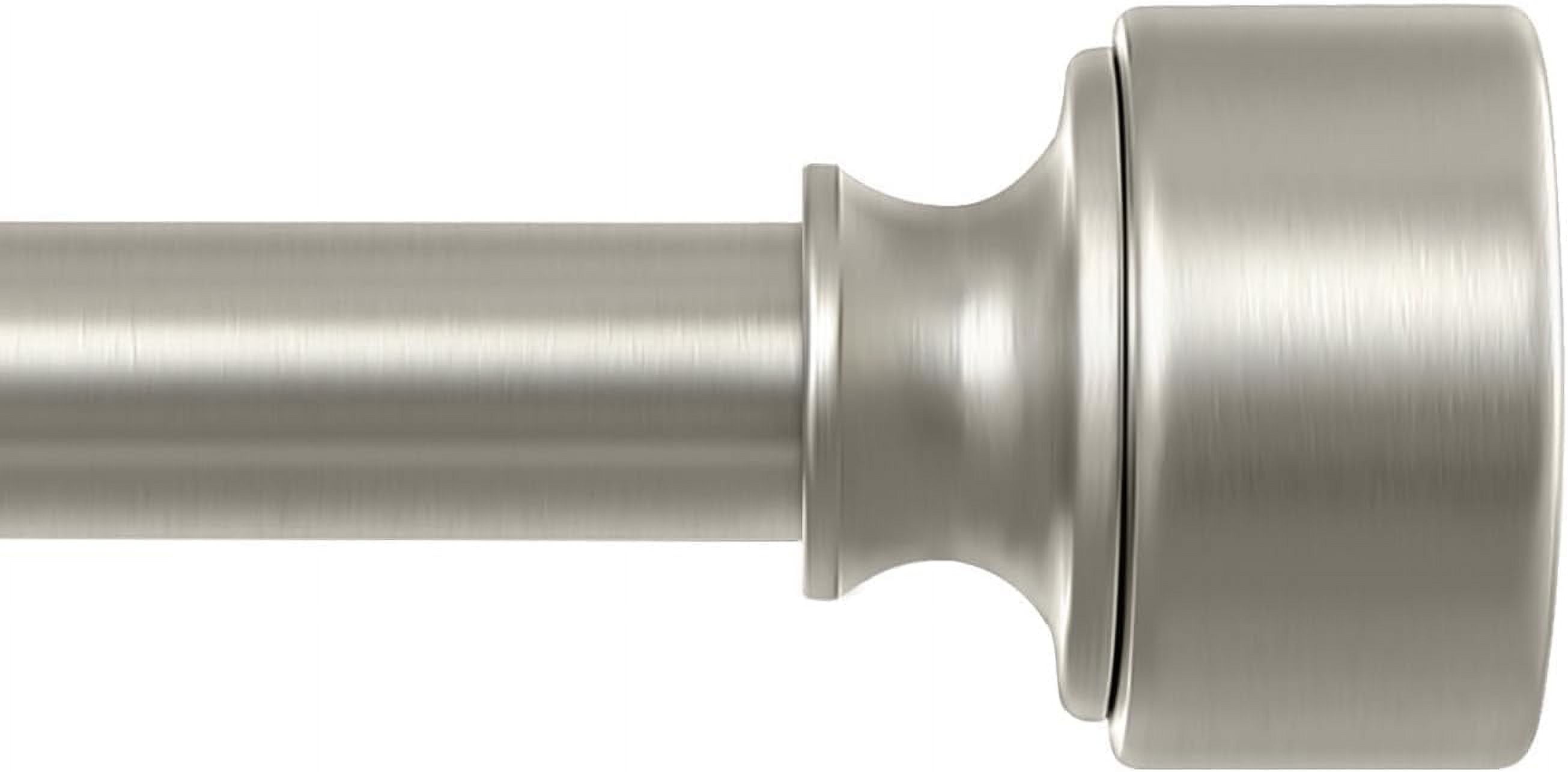 Brushed Nickel Curtain Rods for Windows 48 to 84 Inch(4-7ft), 1 Inch ...