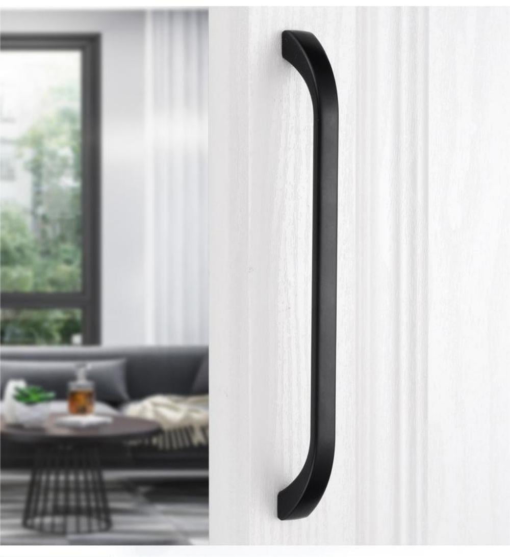 Brushed Nickel Dresser Drawer Pulls Set - Modern Steel Kitchen Cabinet ...