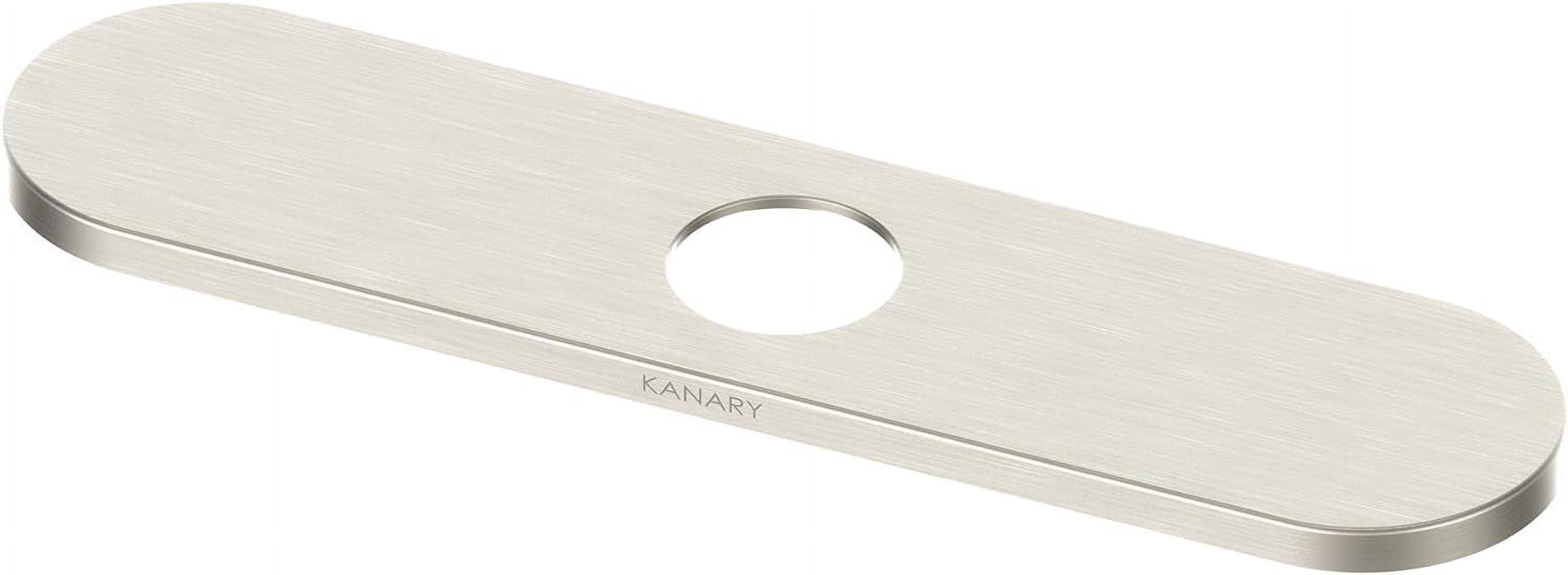 Brushed Nickel Faucet Escutcheons-KANARY 10-Inch Kitchen Sink Faucet ...