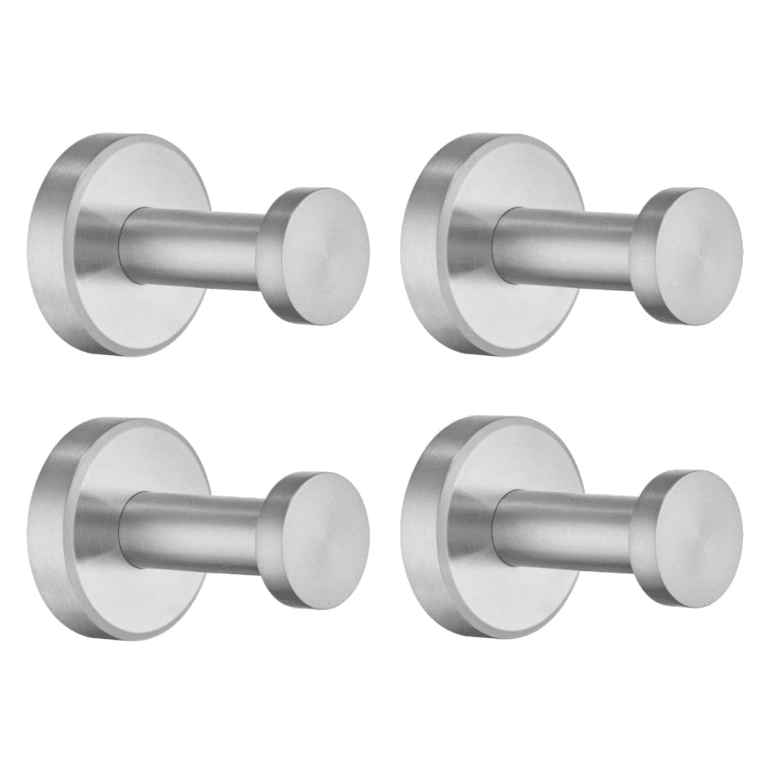 Brushed Nickel Hand Towel Hook, 4 Pack 304 Stainless Steel Storage Coat ...