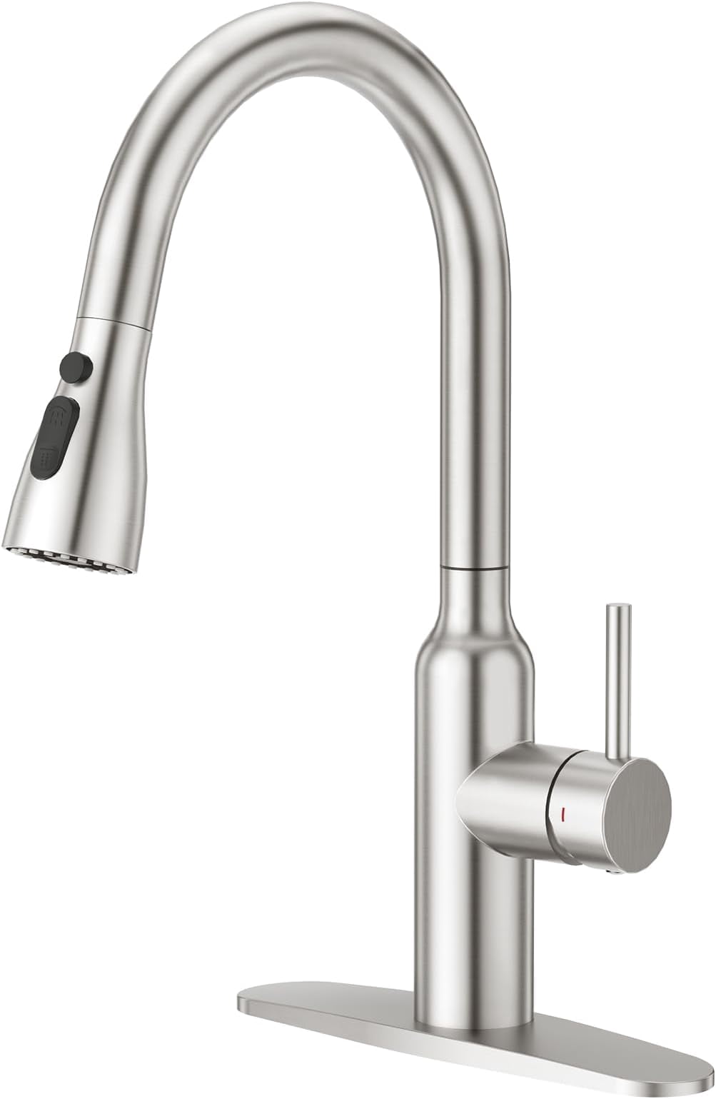 Brushed Nickel Kitchen Faucets with Pull Down Sprayer, Faucets for ...