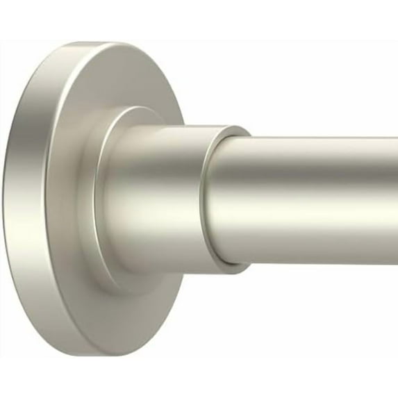 Brushed Nickel Shower Curtain Rods - 31-92 Inch Spring Tension Shower ...