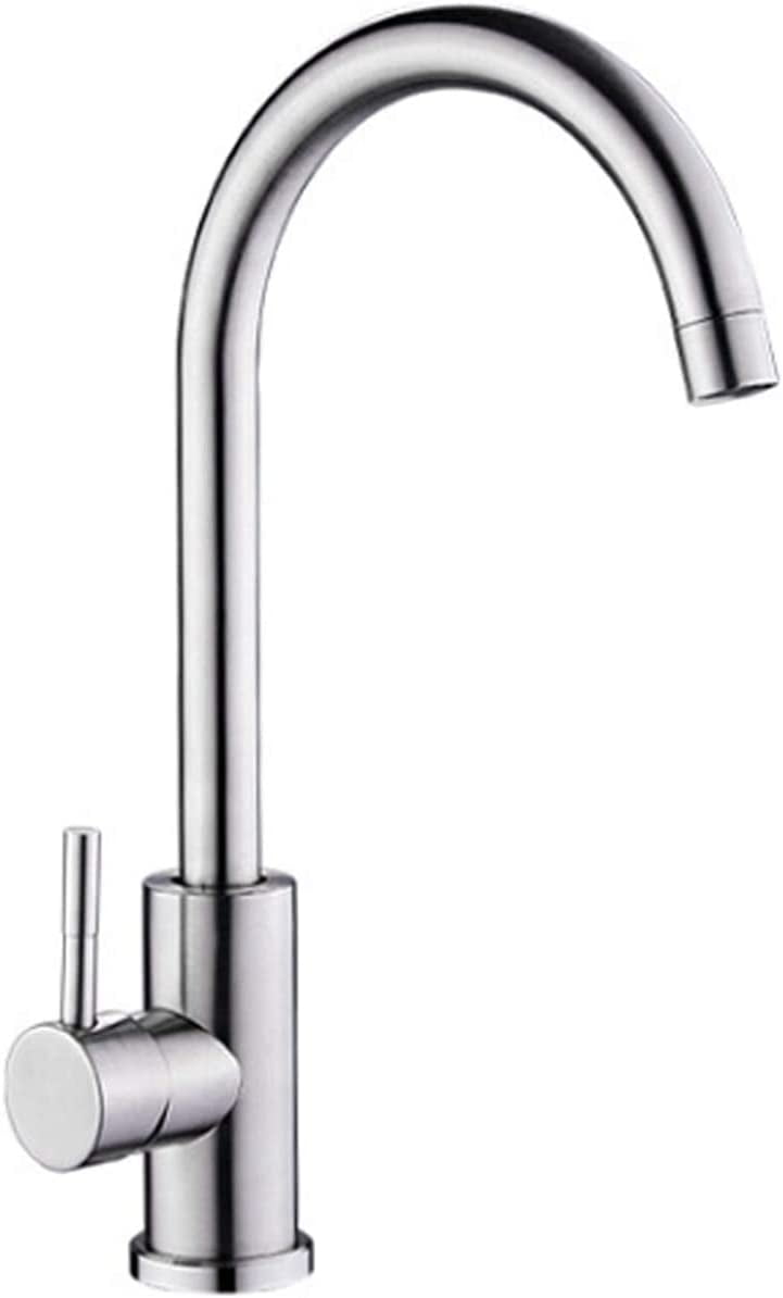 Brushed Nickel Stainless Steel Kitchen Sink Mixer Taps Faucet Brushed ...