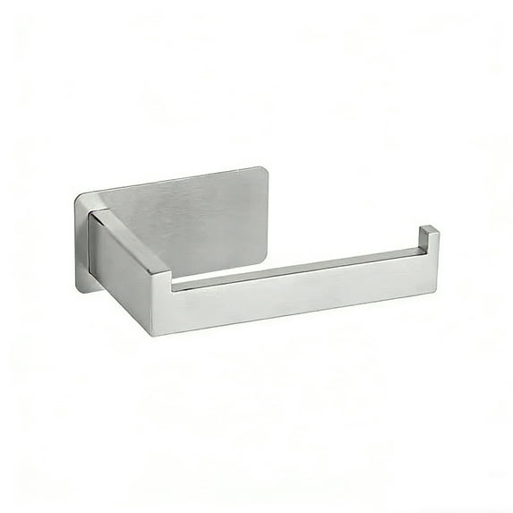 Brushed Nickel Stainless Steel Toilet Paper Holder No Drill ...