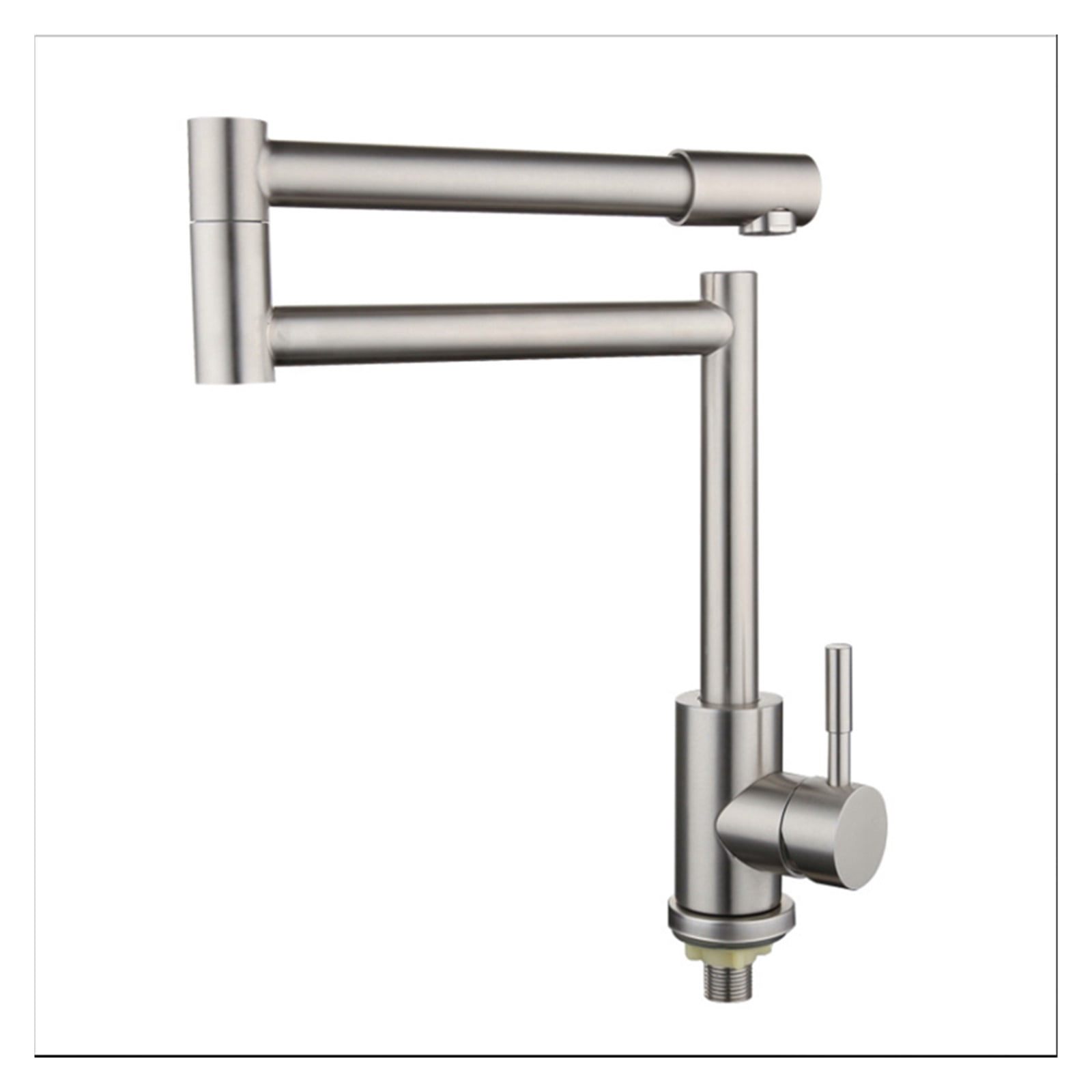 Brushed Pot Filler Tap Deck Mounted Kitchen Sink Faucet Stainless Steel ...