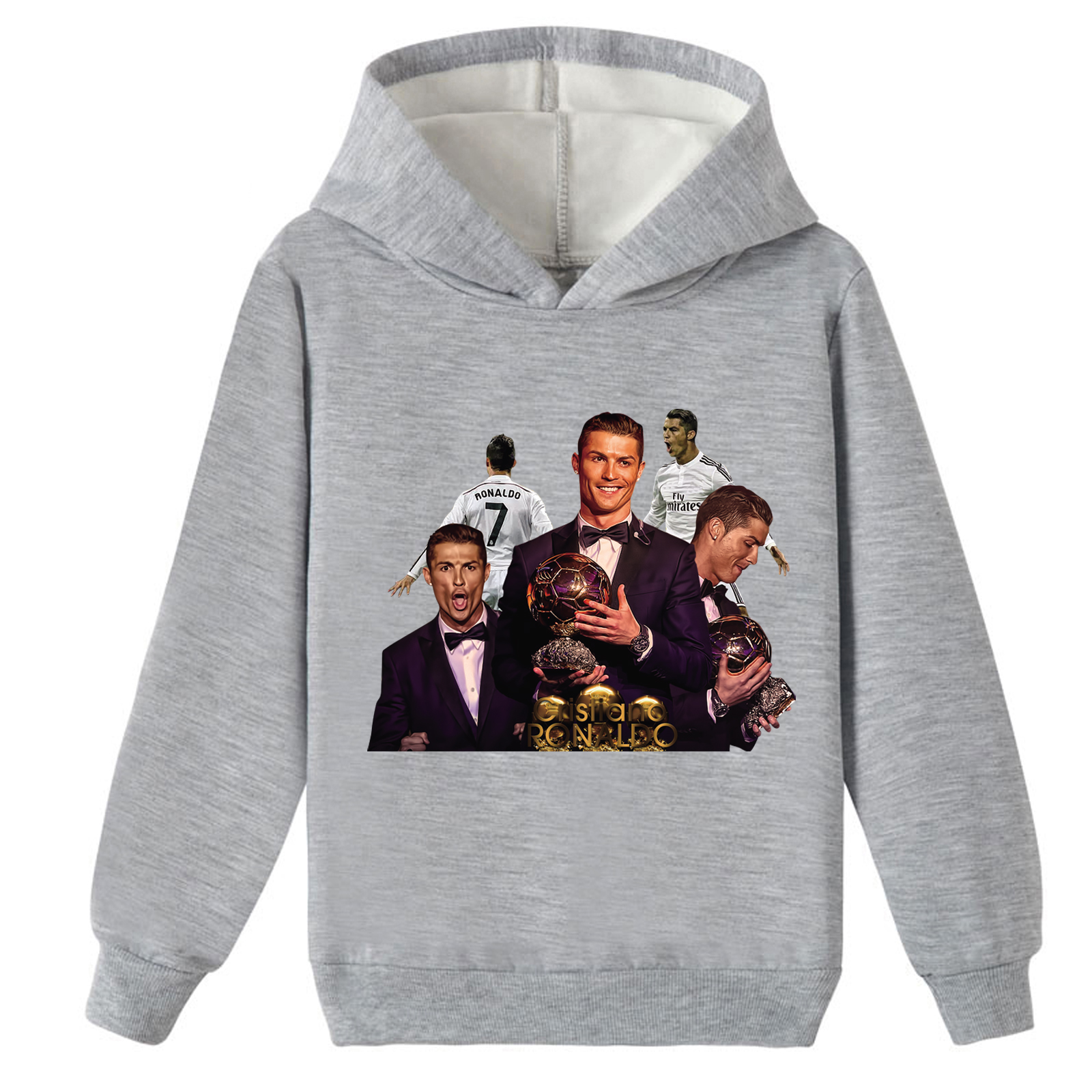 Brushed Pullover Cristiano Ronaldo Fleece Hoodie works for Winter ...