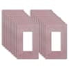 Brushed Rose Gold 1-Gang, Decorator/Rocker, Plastic Polycarbonate ...