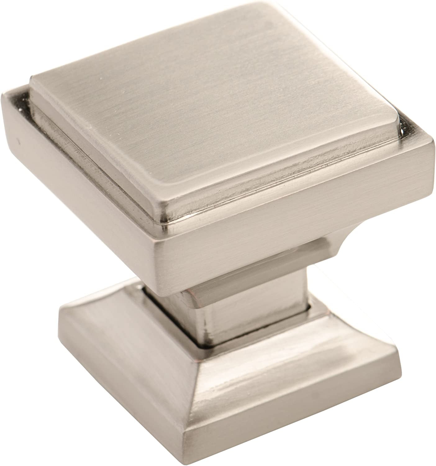 Brushed Square Cabinet Knobs - Pack of 5, Kitchen Cabinet Knobs ...