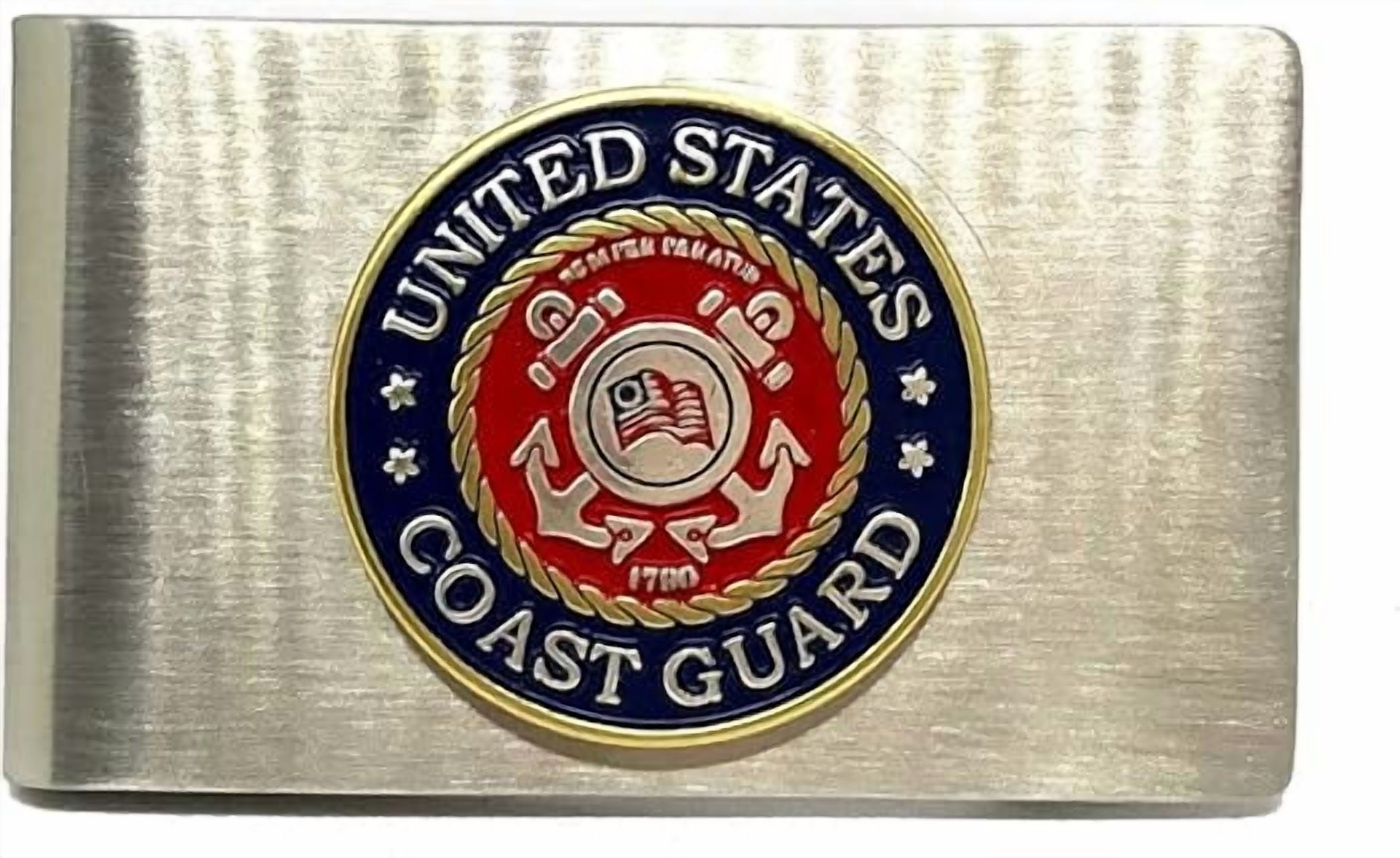 Brushed Stainless Steel Money Clip – (US Coast Guard - Color) - Walmart.com